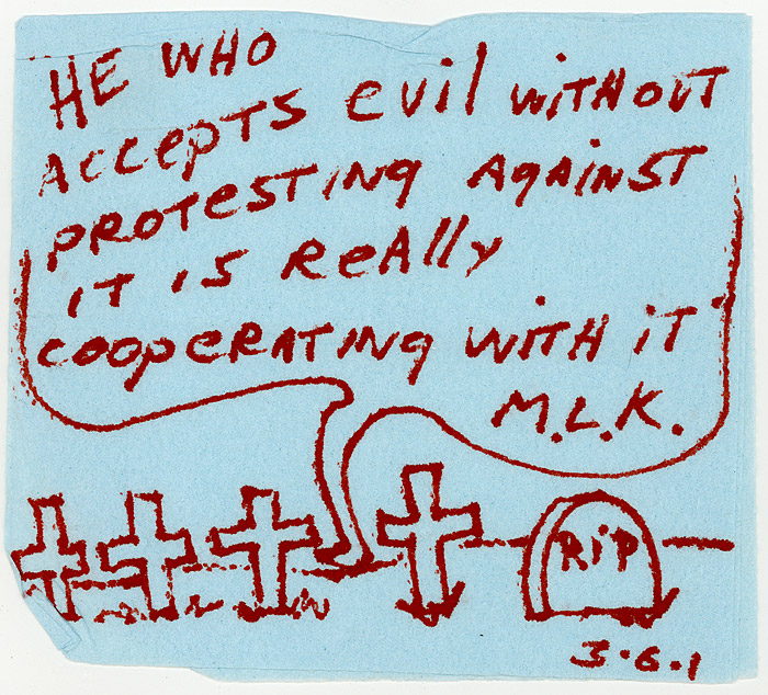 He Who Accepts Evil Without Protesting Against It Is Really Cooperating ...